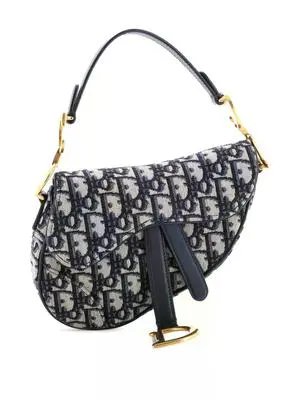 Dior Saddle Handbag Oblique Canvas Mini Shoulder Bag - Blue