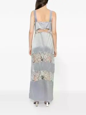 BLAKLACE Lace Panel Dress - Grey