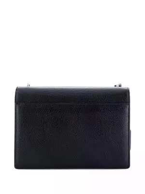 Saint Laurent Sunset Satchel Leather Medium Crossbody Bag - Black