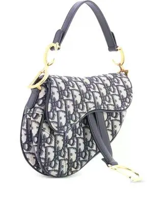 Dior Saddle Handbag Oblique Canvas Mini Shoulder Bag - Blue