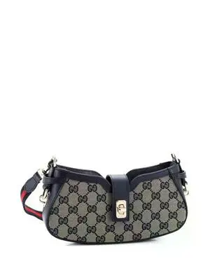 Gucci Gg Canvas Mini Shoulder Bag - Blue