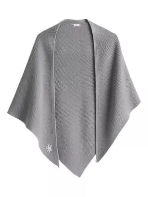 Tommy Hilfiger Embroidered Shawl - Grey
