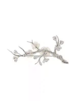 ANABELA CHAN Rhodium Vermeil Sakura Blossom Brooch