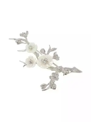 ANABELA CHAN Rhodium Vermeil Sakura Blossom Brooch