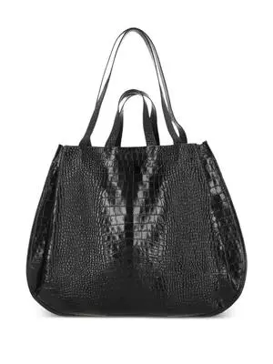 MICOLI Embossed Croc Effect Tote Bag