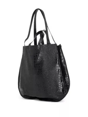 MICOLI Embossed Croc Effect Tote Bag