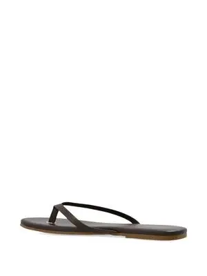 Melissa Odabash Thong-strap Leather Sandals