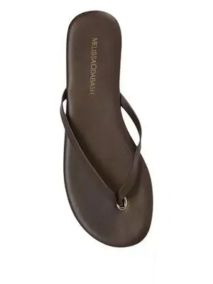 Melissa Odabash Thong-strap Leather Sandals