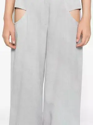 BLAKLACE Cutout Trousers - Grey
