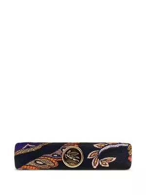 Etro Paisley Logo Hair Clip - Black