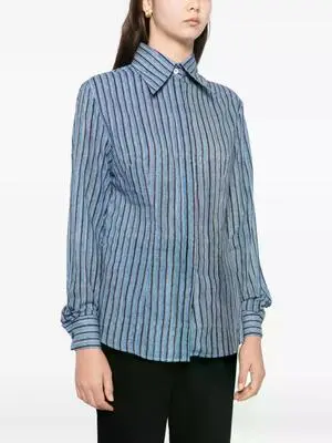 BLAKLACE Striped Printed Shirt
