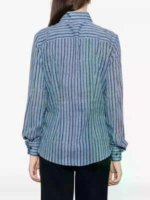 BLAKLACE Striped Printed Shirt