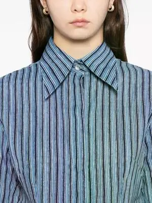 BLAKLACE Striped Printed Shirt