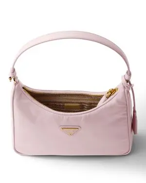 Prada Re-edition 2005 Re-nylon And Saffiano Mini Bag - Alabaster