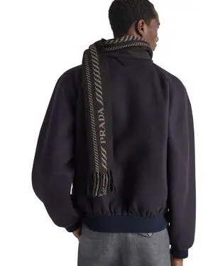 Prada Wool And Cashmere Scarf - Ebony