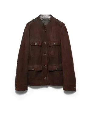 Prada Suede Jacket - Coffee