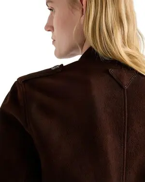 Prada Suede Jacket - Coffee