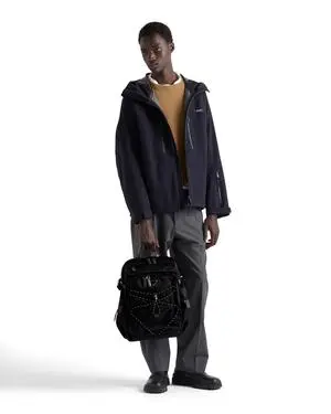 Prada Speedrock Re-nylon And Leather Backpack