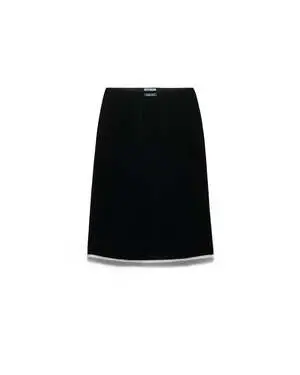 Prada Velvet Pencil Skirt