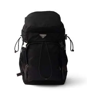 Prada Re-nylon And Leather Backpack - Black