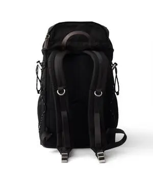 Prada Re-nylon And Leather Backpack - Black