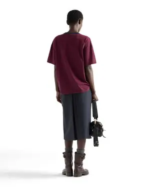 Prada Oversized Striped Jersey T-shirt