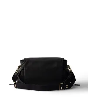 Prada Nappa Leather Shoulder Bag With Flap