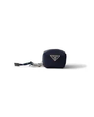 Prada Speedrock Re-nylon Keychain Charm - Navy