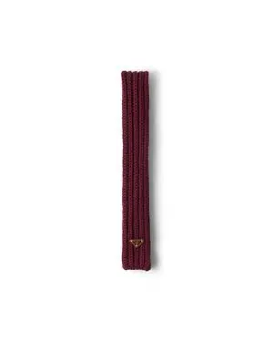 Prada Wool Scarf - Amaranth Red