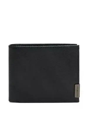 Tommy Hilfiger Textured Leather Wallet - Black