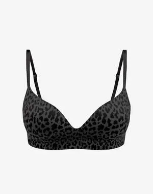 THIRDLOVE Zero Edge™ Wireless Push-up Bra - Black Leopard