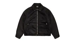 StÜssy Pile Lined Zip Jacket - Black