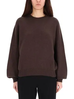 Khaite Margaux Jersey Top - Brown