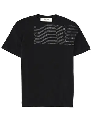 GOLDEN GOOSE Printed T-shirt - Black