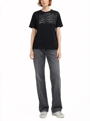 GOLDEN GOOSE Printed T-shirt - Black