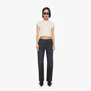 MOTHER Petites The Lil Reifler Starry Eyed Jeans - Black