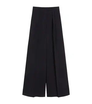 Max Mara Wool-blend Wide-leg Trousers