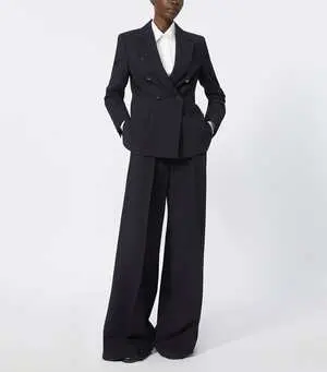 Max Mara Wool-blend Wide-leg Trousers