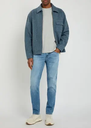 7 For All Mankind Slim Tapered Luxe Performance Jeans - Light Blue