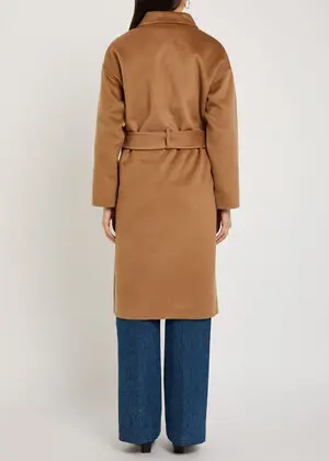 ANINE BING Dylan Belted Wool And Cashmere-blend Coat