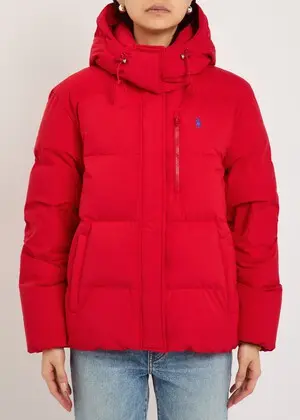 Polo Ralph Lauren Logo-embroidered Padded Shell Jacket - Red