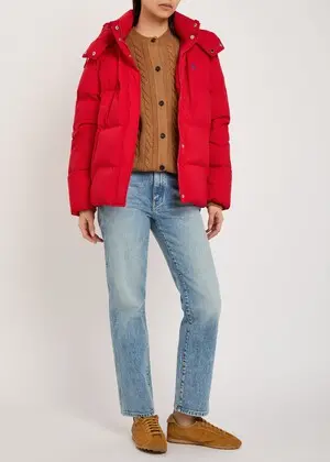 Polo Ralph Lauren Logo-embroidered Padded Shell Jacket - Red