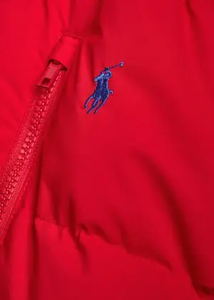 Polo Ralph Lauren Logo-embroidered Padded Shell Jacket - Red