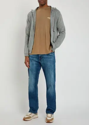 7 For All Mankind Straight-leg Stretch-denim Jeans