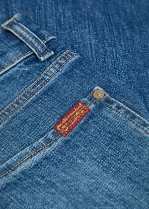 7 For All Mankind Straight-leg Stretch-denim Jeans
