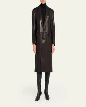 TONYWACK Vegetable-tanned Leather Coat