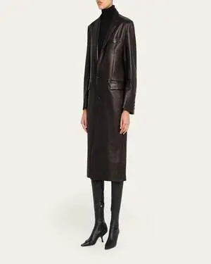 TONYWACK Vegetable-tanned Leather Coat