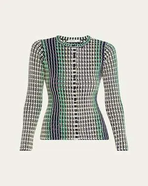 Simkhai Mabel Openwork Cardigan
