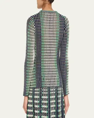 Simkhai Mabel Openwork Cardigan