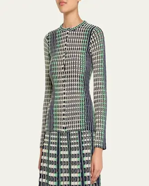 Simkhai Mabel Openwork Cardigan